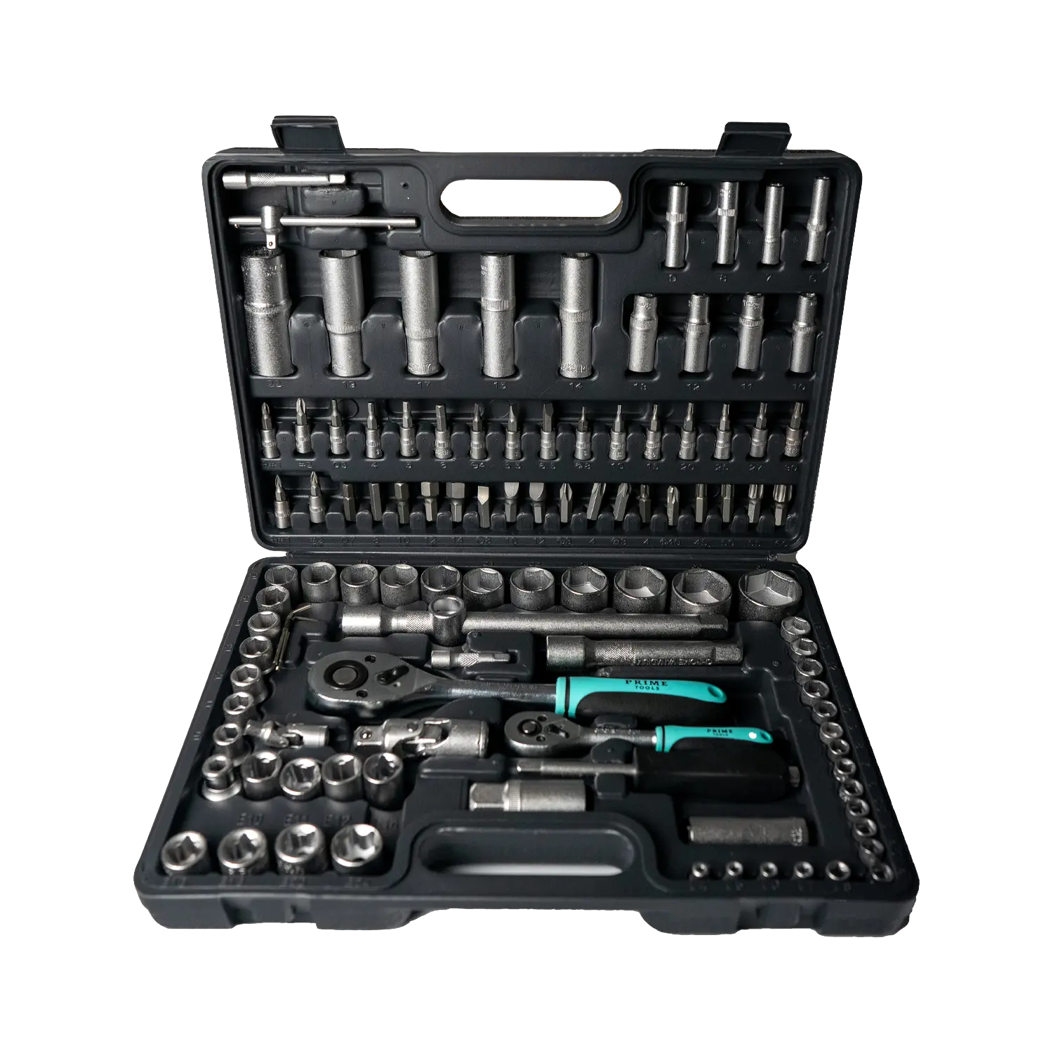 Prime Tools Werkzeugkoffer 108-tlg – Profi-Werkzeugset