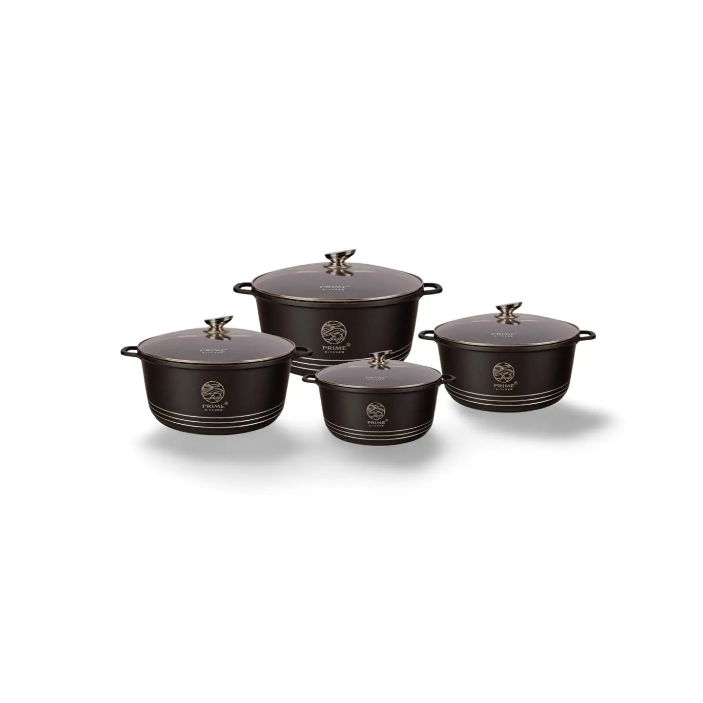 Prime Kitchen Cast Aluminum Pot Set – Non-Stick Cookware Set